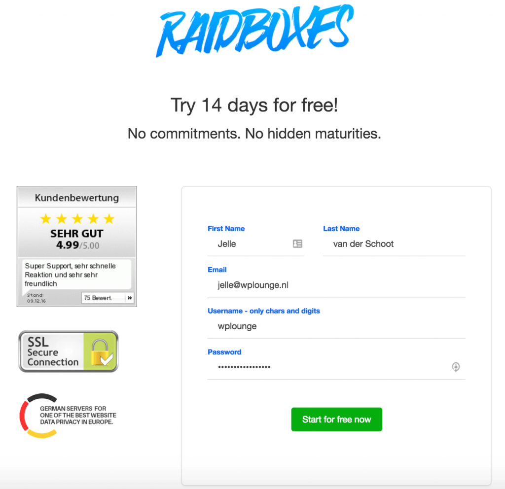 RAIDBOXES WordPress hosting review - WPLounge